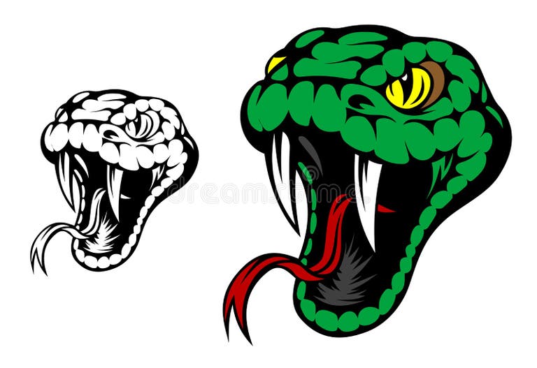 Green Snake Head Mascot Stock Illustrations – 1,428 Green Snake Head ...