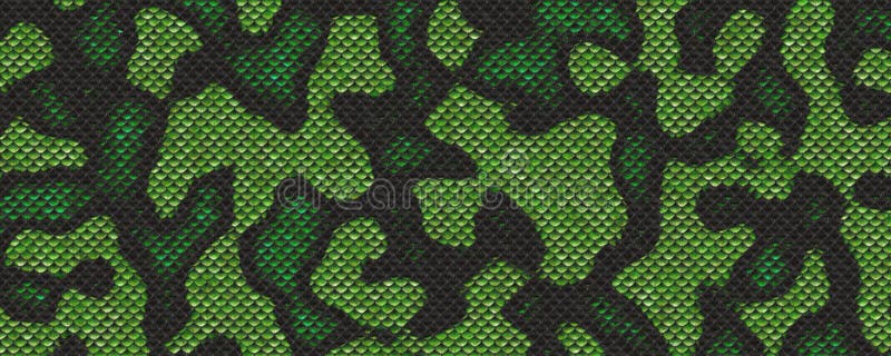 Green Snake Texture Pattern Background Stock Illustration ...