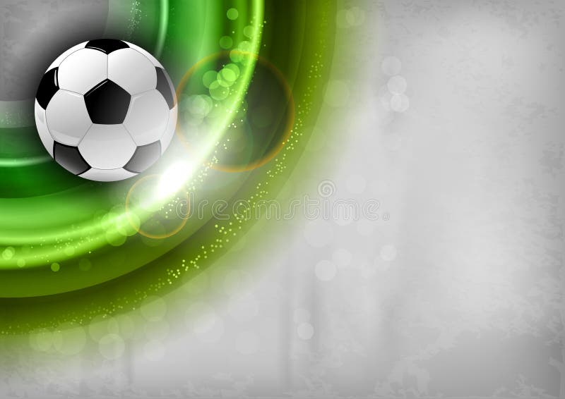 Green soccer stock vector. Illustration of football, bright - 32489401