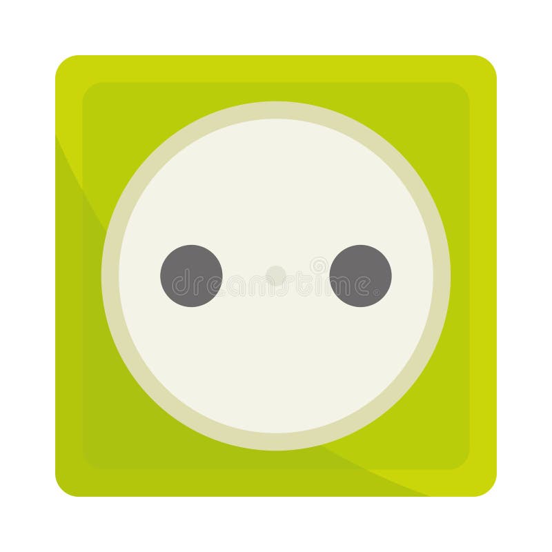 Green socket with grass. stock vector. Illustration of cable - 41391138