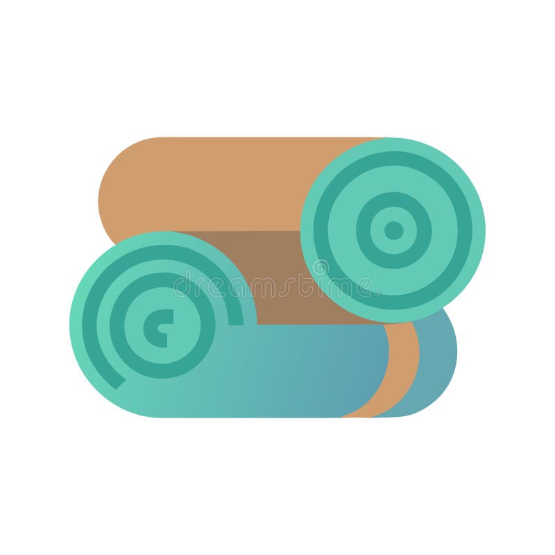 Green Sod Roll Symbol for Garden Designs Stock Illustration ...