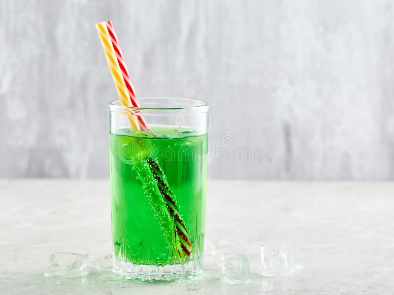 Green soda drink stock image. Image of temperature, cold - 122416409