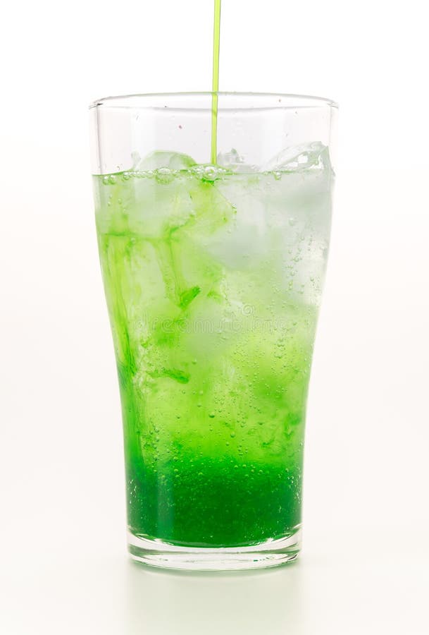 Green soda stock image. Image of closeup, bubble, soda - 80435485