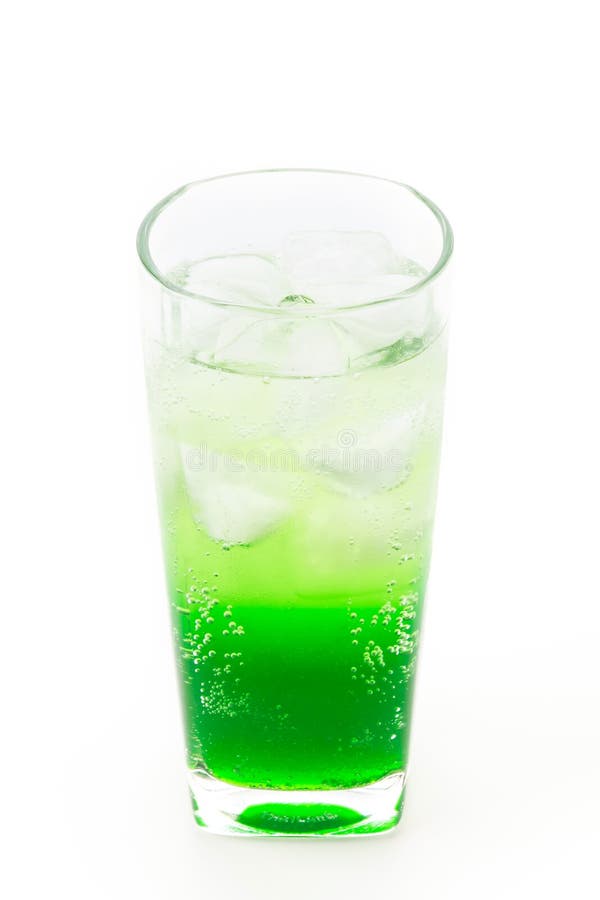Green soda stock image. Image of isolated, drinks, green - 80008815