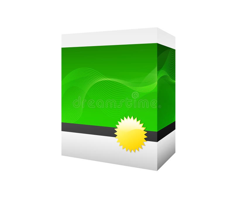 Blank software box stock vector. Illustration of purchase - 6700699