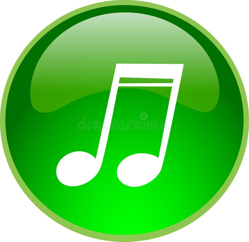 Green Sound Button Picture. Image: 10058716