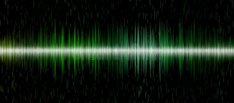 Green Sound Waves stock illustration. Illustration of abstract - 34002666