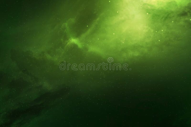 Green Space Color Texture Abstract Background,space Color in Galaxy in ...
