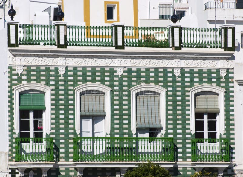 Spanish Balcony with Flowers, Ronda, Spain. Stock Photo - Image of ...