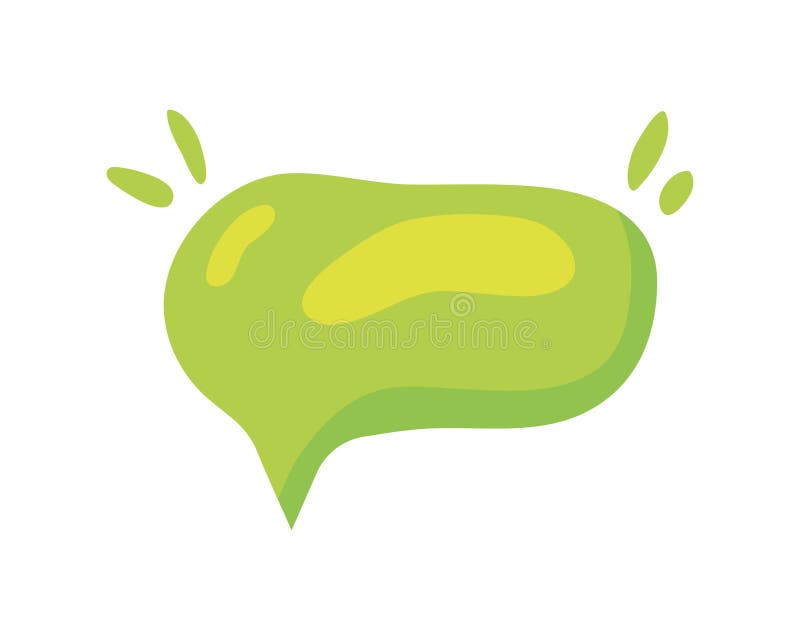 Green speech bubble stock vector. Illustration of vector - 215839574
