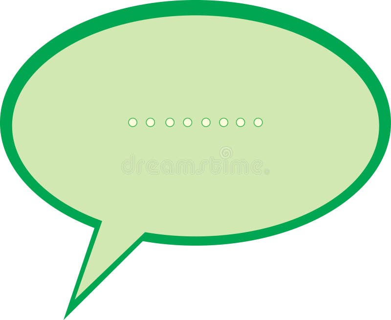 Green Speech Bubble Design stock vector. Illustration of template ...