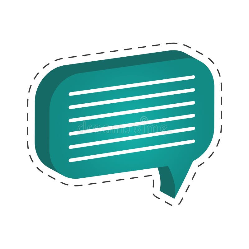 Green speech bubble icon stock illustration. Illustration of design ...
