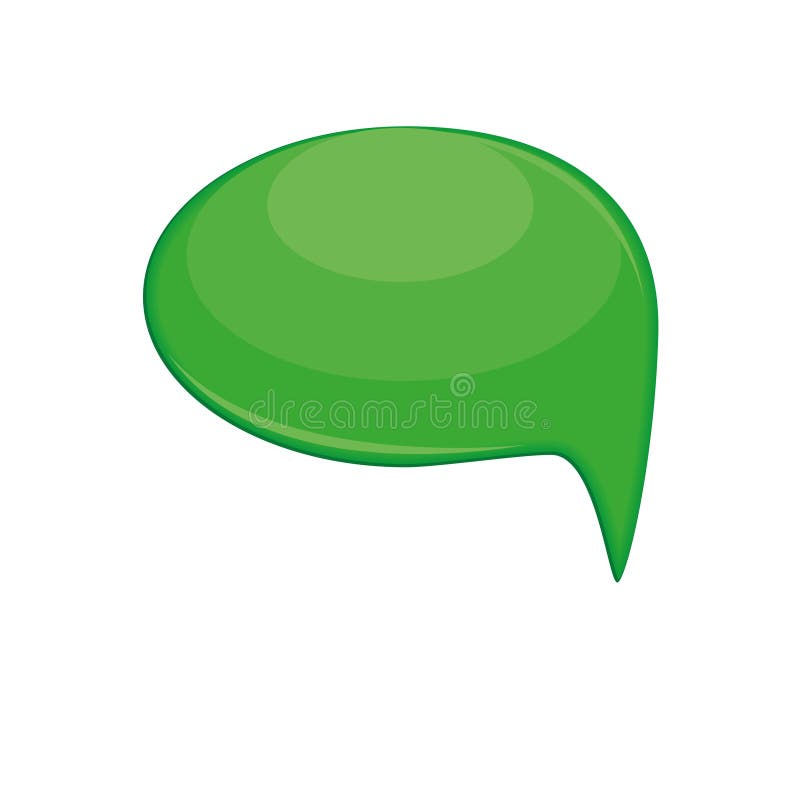 Green speech bubble stock vector. Illustration of comment - 79629045