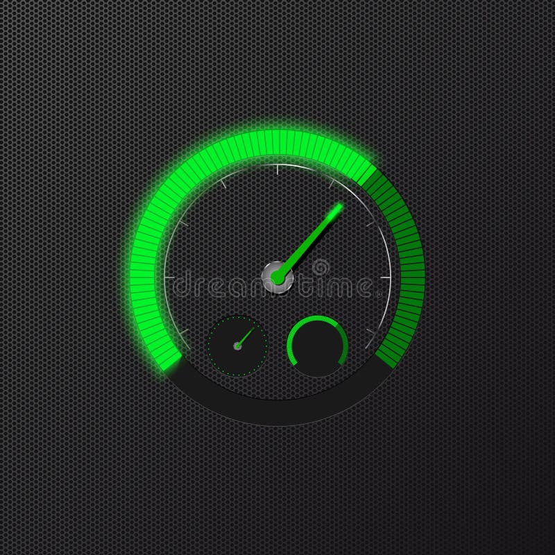 Speedometer Green Color Background Stock Illustrations – 491 ...