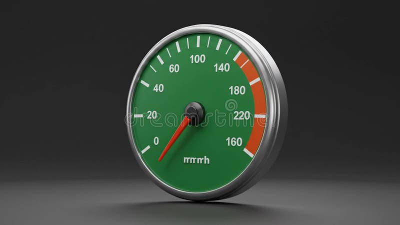 Green Speedometer Gauge stock video. Video of transportation - 381511421