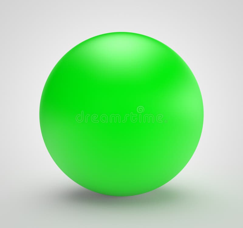 Green isolated sphere stock illustration. Illustration of highlight ...