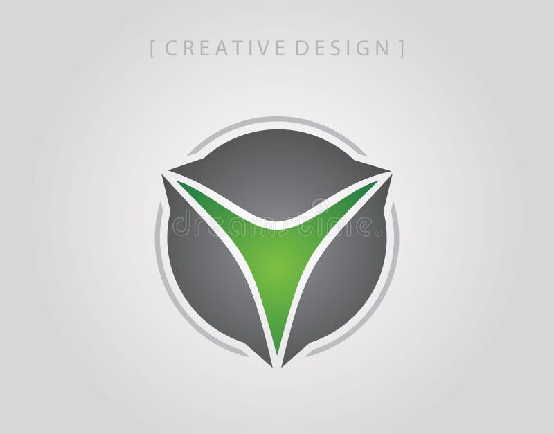 Green Sphere Logo. Abstract Eco Green Logo Vector Design Element Stock ...