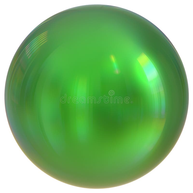 Green Sphere Round Button Ball Basic Matted Circle Badge Stock ...