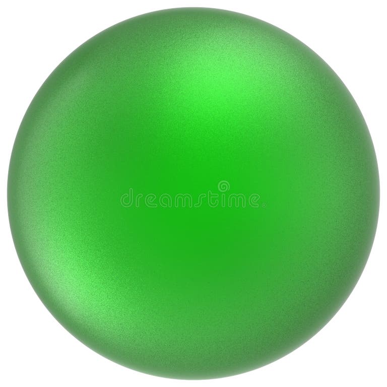 Green Sphere Round Button Ball Basic Matted Circle Badge Stock Illustration - Illustration of ...
