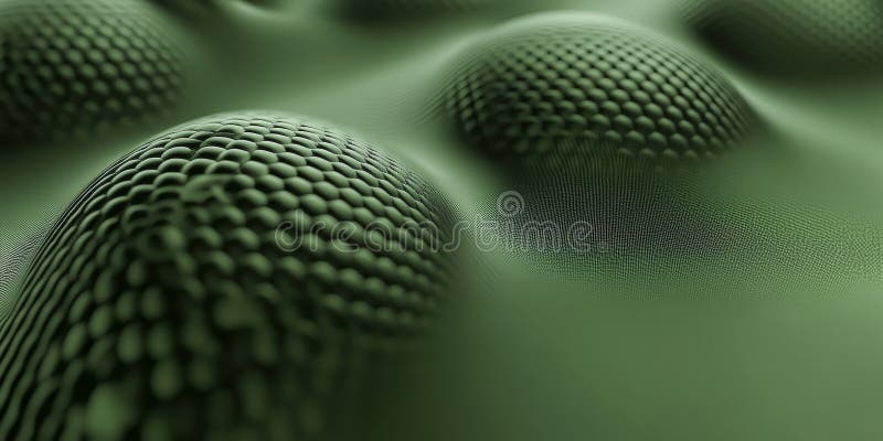 Green Spherical Carbon Textures with an Organic, Smooth Finish. Subtle ...