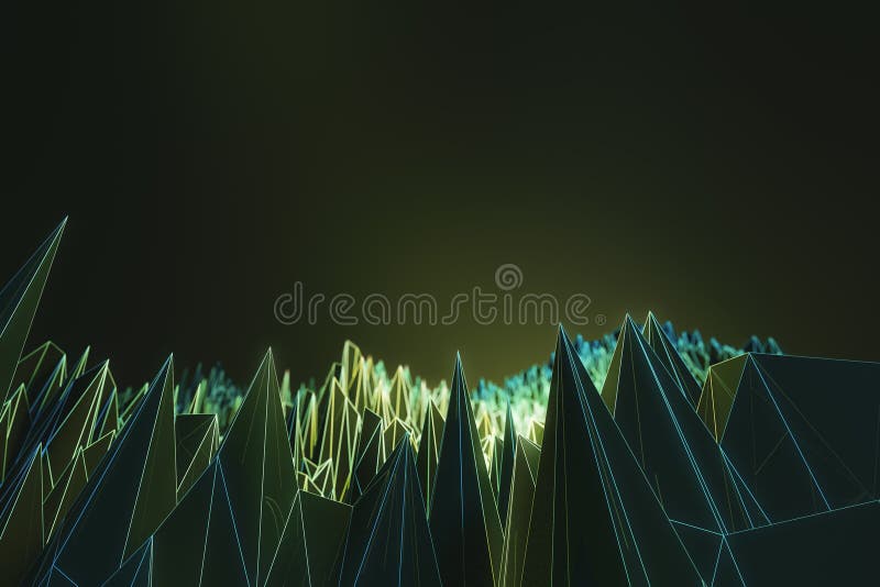 Green spikes background stock illustration. Illustration of design ...