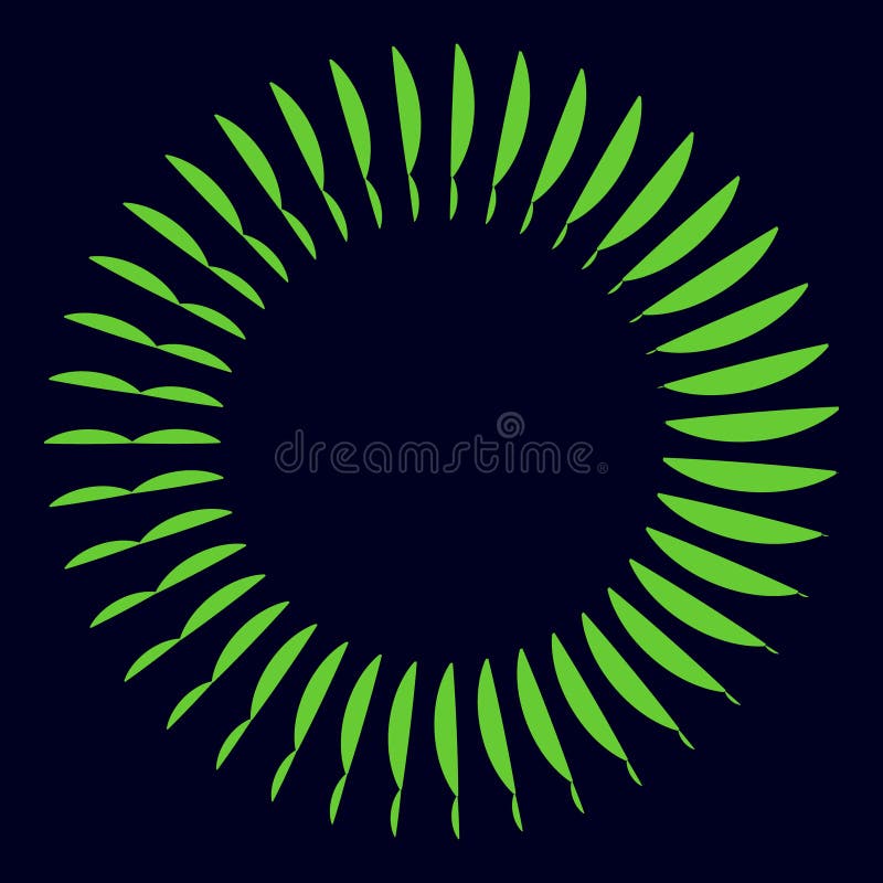 Green Spiral in Circle with Differents Lines Stock Vector ...