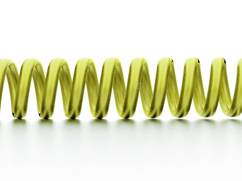 Green Spiral String Isolated White Stock Illustrations – 171 Green ...