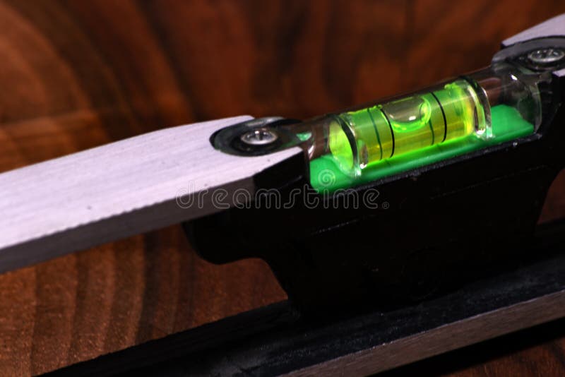 Green spirit level bubble stock image. Image of angle - 191786207