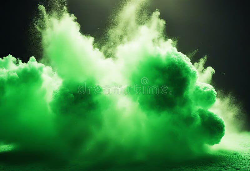 Green Splatted Exploding Background Powder Powder Motion Throwing Green ...