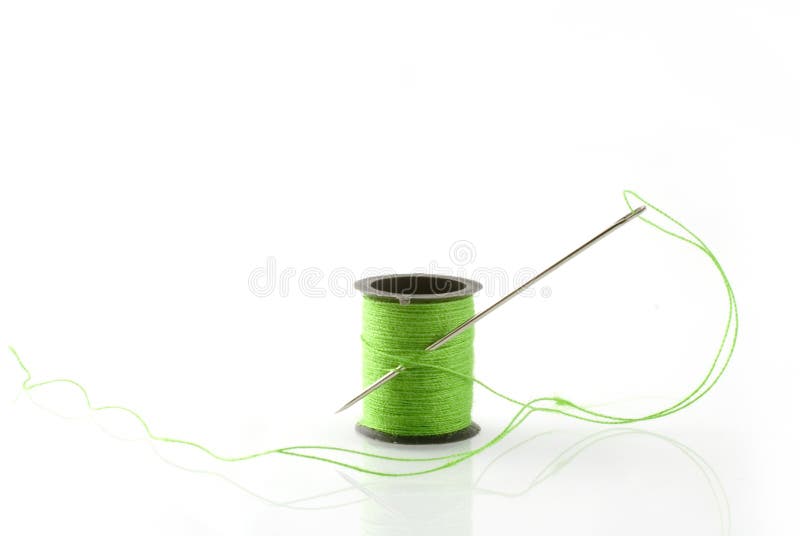 Green spool stock image. Image of clothes, thread, sewing - 2835071