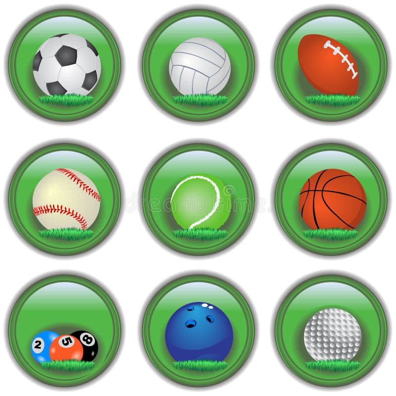 Sport Balls Detail Vector Picture. Image: 5875476