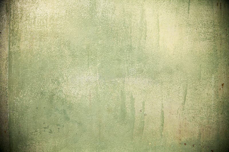 Green Spray Painted Grunge Stained Wall with Rust Spots Stock Photo ...