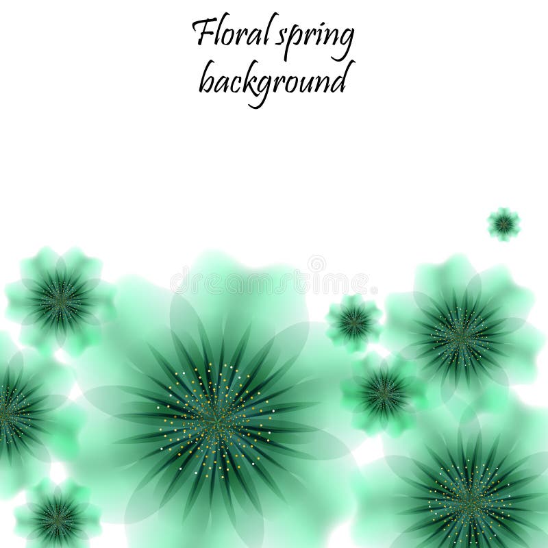 Translucent flowers stock vector. Illustration of brochure - 36375560