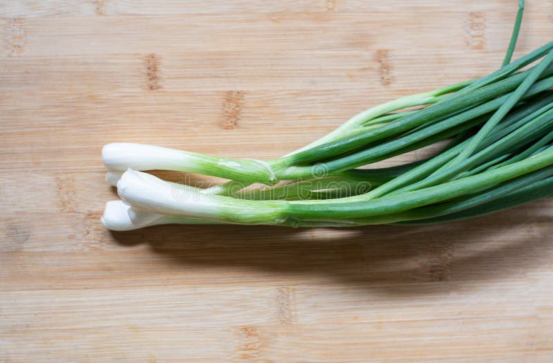 Green Spring Onions in Cooking Concept Stock Image - Image of eating ...