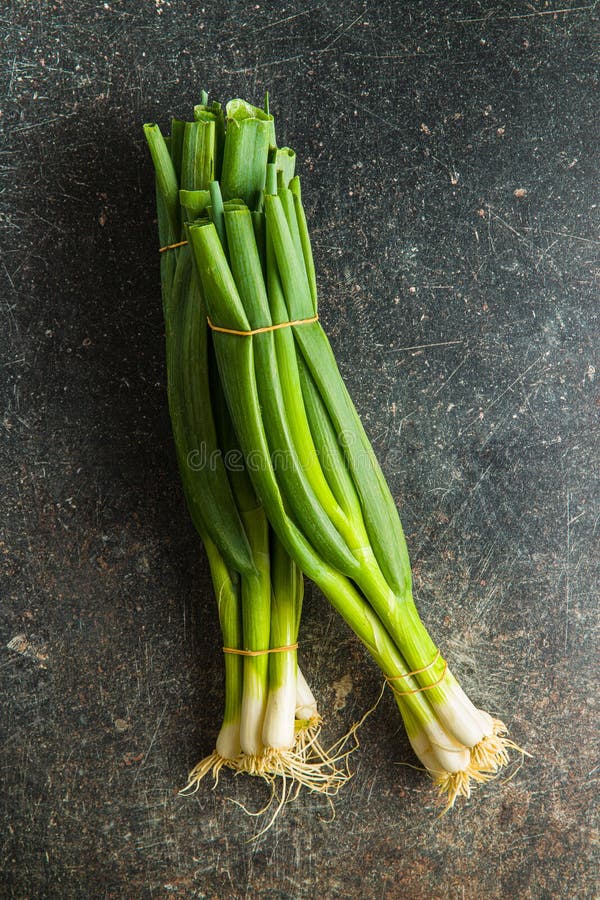 Green spring onions stock photo. Image of ripe, nutrition - 150454004