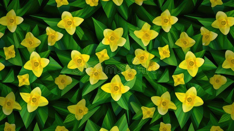 Green Spring Pattern Background Stock Illustration - Illustration of ...