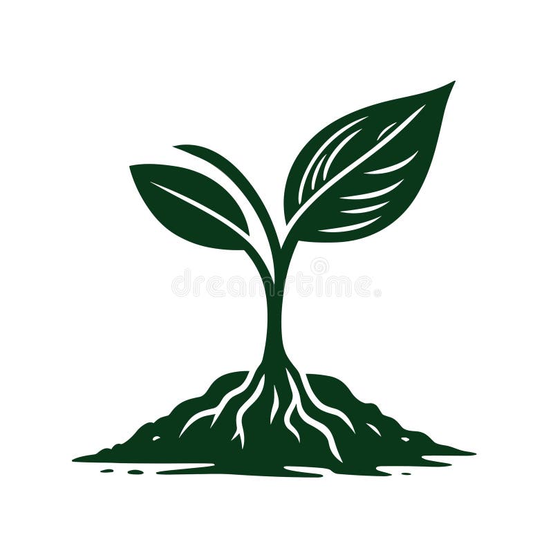Green Sprout Logo Design Vector Illustration Stock Vector ...