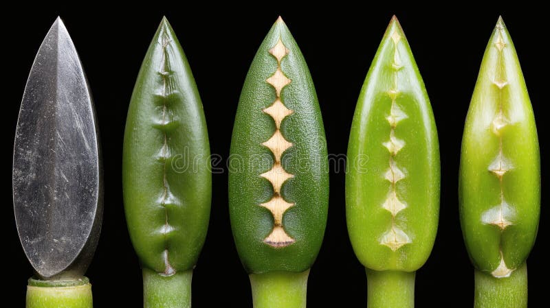 Green Sprout Stages with Tool Stock Illustration - Illustration of ...