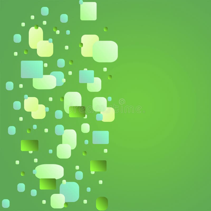 Green Square Abstract Background Stock Illustration - Illustration of ...