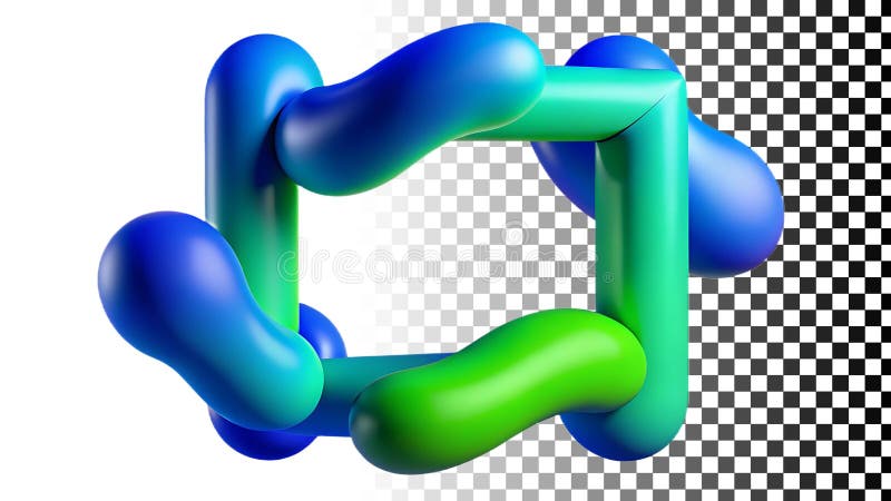 Green Square Frame, Geometric Shape, Modern Border, Abstract Design Png ...