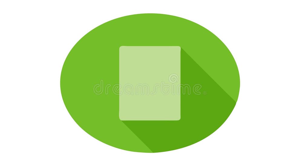 Green Square Icon, Flat Design Geometric Shape, Vector Design Generative AI Stock Vector ...