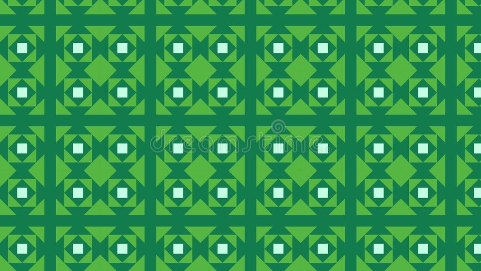 Green Square Pattern Design Stock Vector - Illustration of polygonal ...