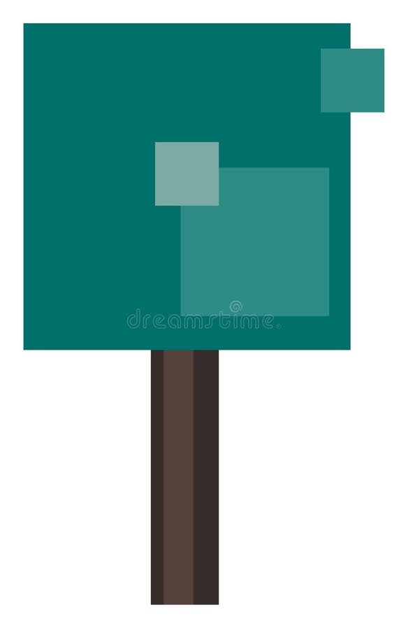 Square tree stock vector. Illustration of advertisement - 49990728