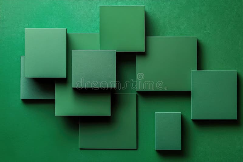 Green Squares on Green Surface Stock Image - Image of environmental ...