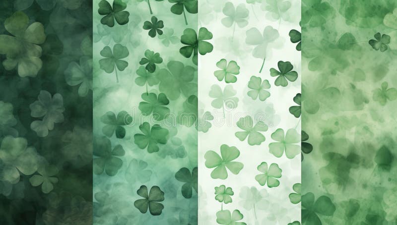 Green St. Patrick S Day Watercolor Backgrounds Stock Photo - Image of ...