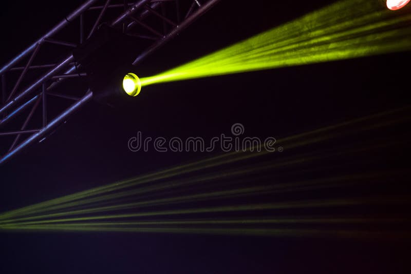 Green stage lights stock image. Image of design, beautiful - 104393757