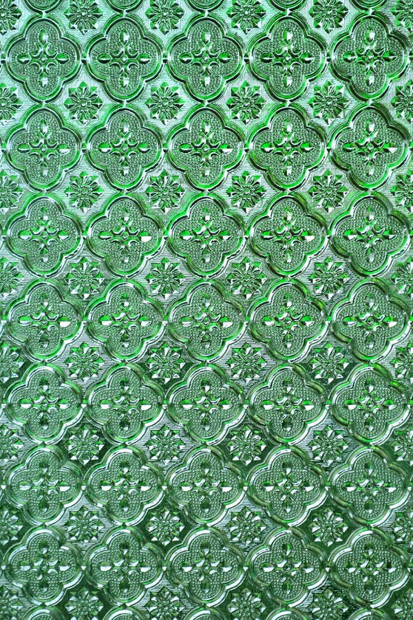 Green of Stained Glass Texture Pattern Background. Stock Photo - Image ...
