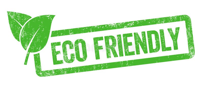 Green Stamp Isolated on a White Background -- Eco Friendly Stock ...