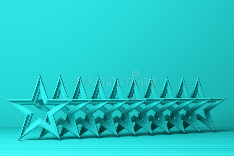 Green Star on Green Background Stock Illustration - Illustration of ...