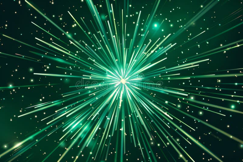 A Green Starburst with a Green Background Stock Image - Image of ...